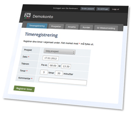 Effektiv timeregistrering - Byggmesteren