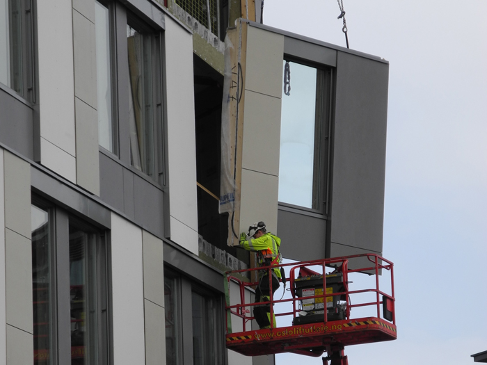 Fasadeelementer i 10 etasjer - Byggmesteren