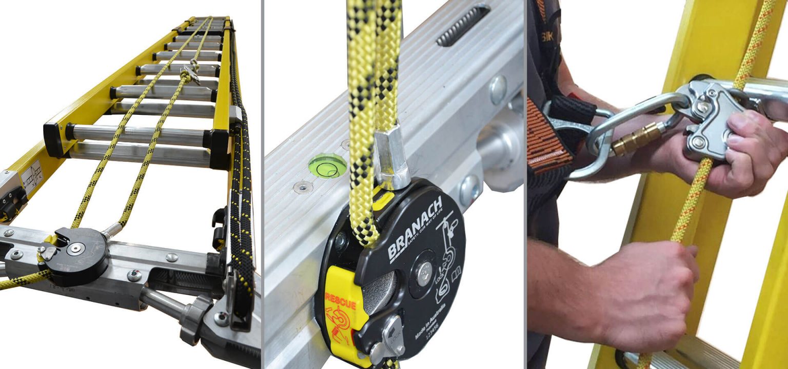 Stiger med fallsikring - Byggmesteren